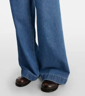 7 For All Mankind Pleated Wide-leg Jeans