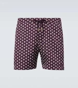 Orlebar Brown Bulldog Printed Swim Trunks Brown