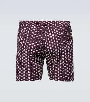 Orlebar Brown Bulldog Printed Swim Trunks - Brown