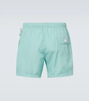 Fedeli Madeira Printed Swim Trunks - Green