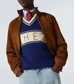 Valentino Garavani Wool And Cotton V-neck Sweater