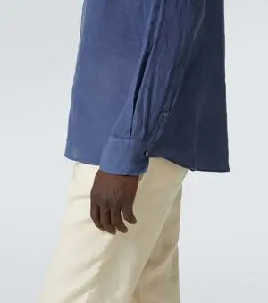 Fedeli Nick Linen Shirt - Blue