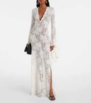 ALEXANDRA MIRO Kara Lace Beach Dress