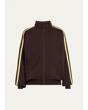 6397 Fleece Zip-up Track Jacket - Soil