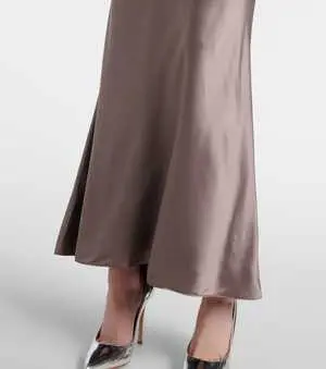 THE SEI Silk Charmeuse Maxi Skirt