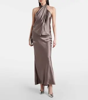 THE SEI Silk Charmeuse Maxi Skirt