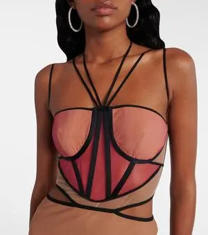 NENSI DOJAKA Leila Bustier Gown
