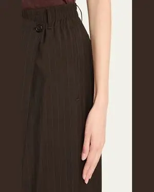 6397 Pinstripe Wrap Shorts
