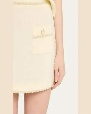 Simkhai Leighton Boucle Mini Skirt