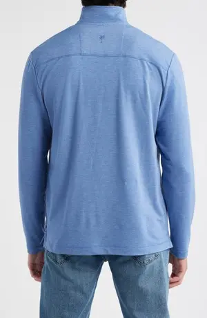 Tommy Bahama Coasta Vera Lorenzo Half Zip Pullover - French Blue