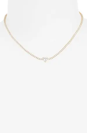FRASIER STERLING In A Heartbeat Tennis Necklace