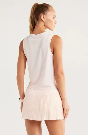 Zella Rally Mesh Tank - Pink Beach