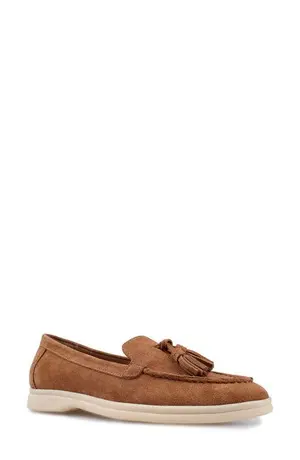 ARTISAN CRAFTED BY ZIGI Plymouth Tassel Loafer - Tan Suede