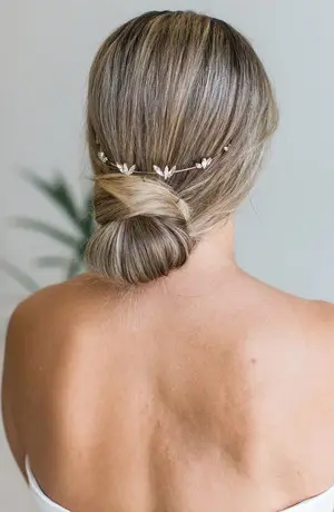 Brides & Hairpins Meara Austrian Crystal & Opal Halo Comb - Gold