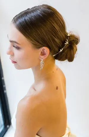 Brides & Hairpins Meara Austrian Crystal & Opal Halo Comb - Gold