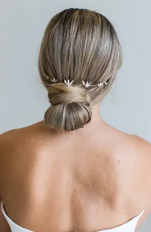 Brides & Hairpins Meara Austrian Crystal & Opal Halo Comb - Gold