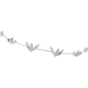 Brides & Hairpins Meara Austrian Crystal & Opal Halo Comb Silver