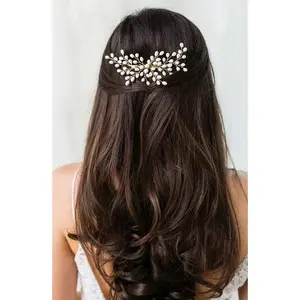 Brides & Hairpins Rosanne Freshwater Pearl Comb - Gold