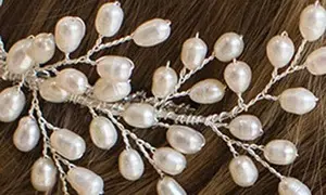 Brides & Hairpins Rosanne Freshwater Pearl Comb - Silver
