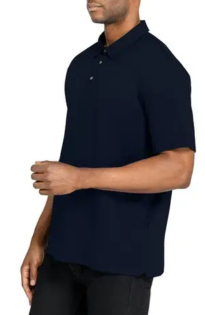 W.R.K Solid Reworked Slim Fit Polo - Navy