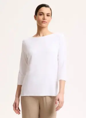 Majestic Filatures Boatneck T-shirts For Women