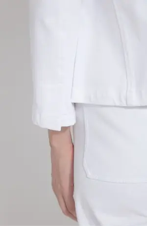 Lyssé Bracelet Sleeve Blazer - White