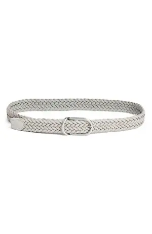 Nordstrom Braided Suede Belt - Grey