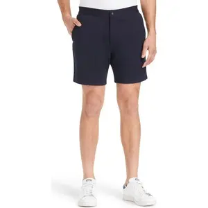 W.R.K Liam Flat Front Knit Shorts - Navy