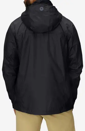 MARMOT Precip® Waterproof Hooded Jacket - Black
