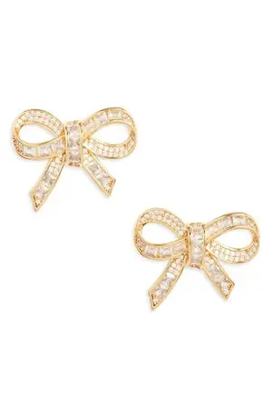 FRASIER STERLING Notting Hill Bow Earrings - Gold