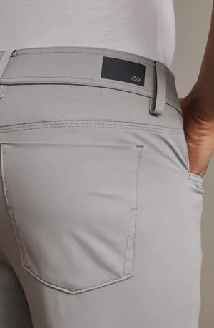 RHONE Slim Leg Flyweight Pants - Light Gray