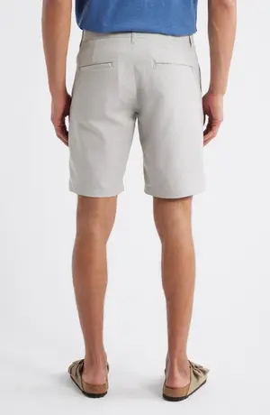 W.R.K Flat-front Chino Bermuda Shorts - Stone