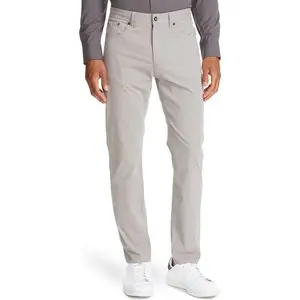 W.R.K Leone Slim Straight Leg Twill Pants - Grey