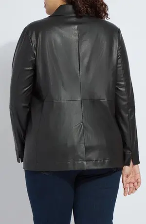Lyssé Essentials Faux Leather Blazer