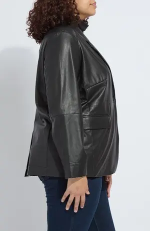 Lyssé Essentials Faux Leather Blazer