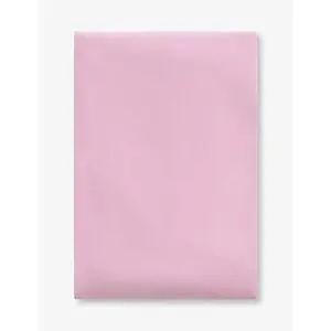TEKLA Percale King Fitted Cotton Sheet - Mallow Pink
