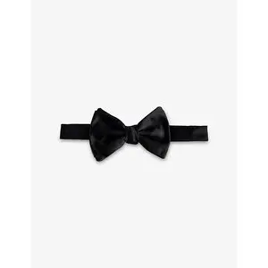 Emporio Armani Adjustable Silk Bow Tie Nero