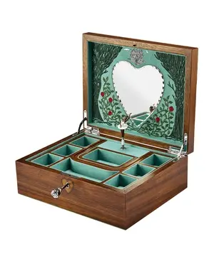 Wolf Ballet Musical Jewelery Box - Walnut