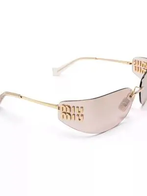 Miu Miu Logo-plaque Sunglasses