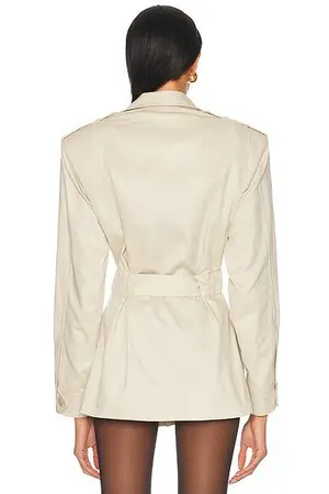 Alexandre Vauthier Cotton Tailoring Jacket - Dune
