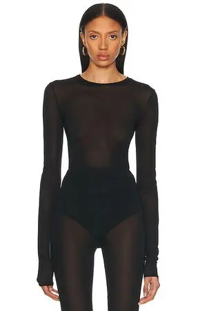Alexandre Vauthier Long Sleeve Mesh Top