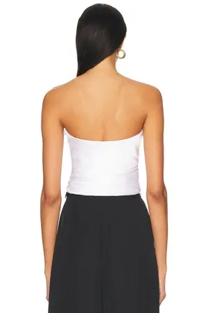Alexandre Vauthier Satin Strapless Top