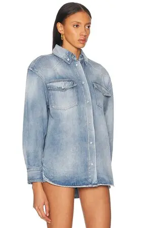 Alexandre Vauthier Denim Button-down Top