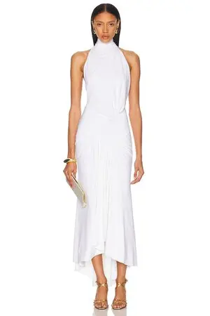 Alexandre Vauthier Halter Neck Midi Dress