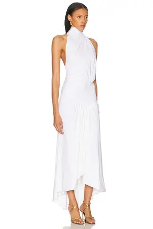 Alexandre Vauthier Halter Neck Midi Dress
