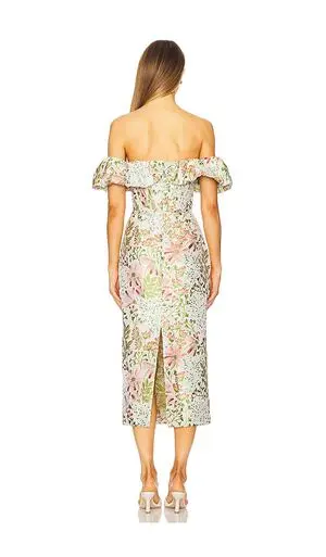 ELLIATT Calaantha Floral Jacquard Midi Dress