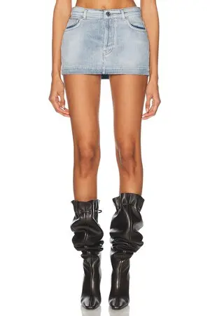 Alexandre Vauthier Denim Mini Skirt