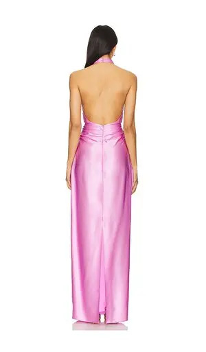 Amanda Uprichard Marcine Maxi Dress - Azalea