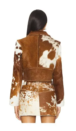 UNDERSTATED LEATHER X Cowhide Moto Jacket