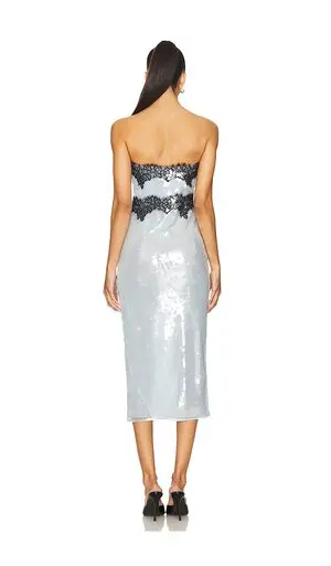 Retrofete Ellen Sequin Dress - Ice Blue